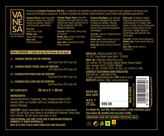 Vanesa Luxury Perfume Giftset For Women - 4x20 ML